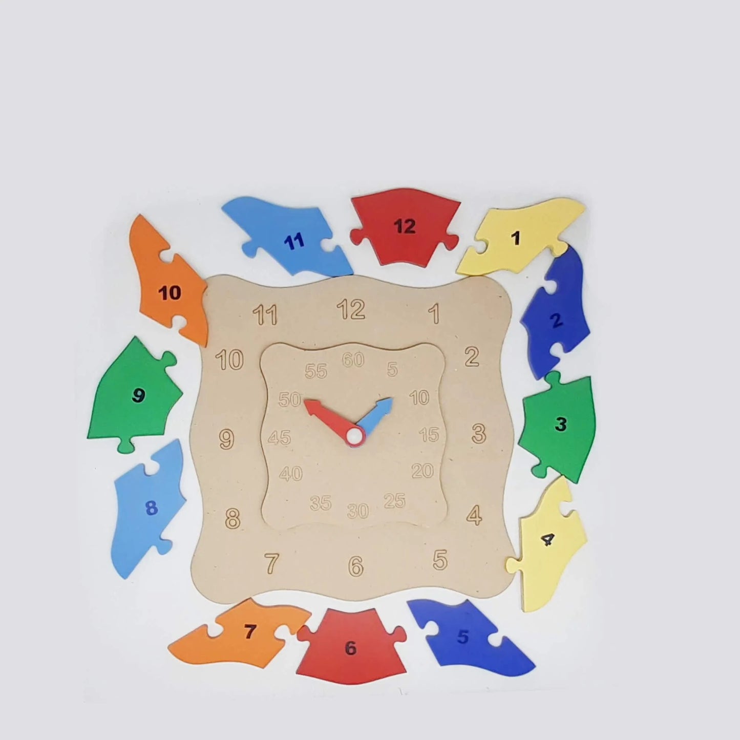 Wooden Time Learning Clock Puzzle - Educational Toy for Kids – Tokyodo